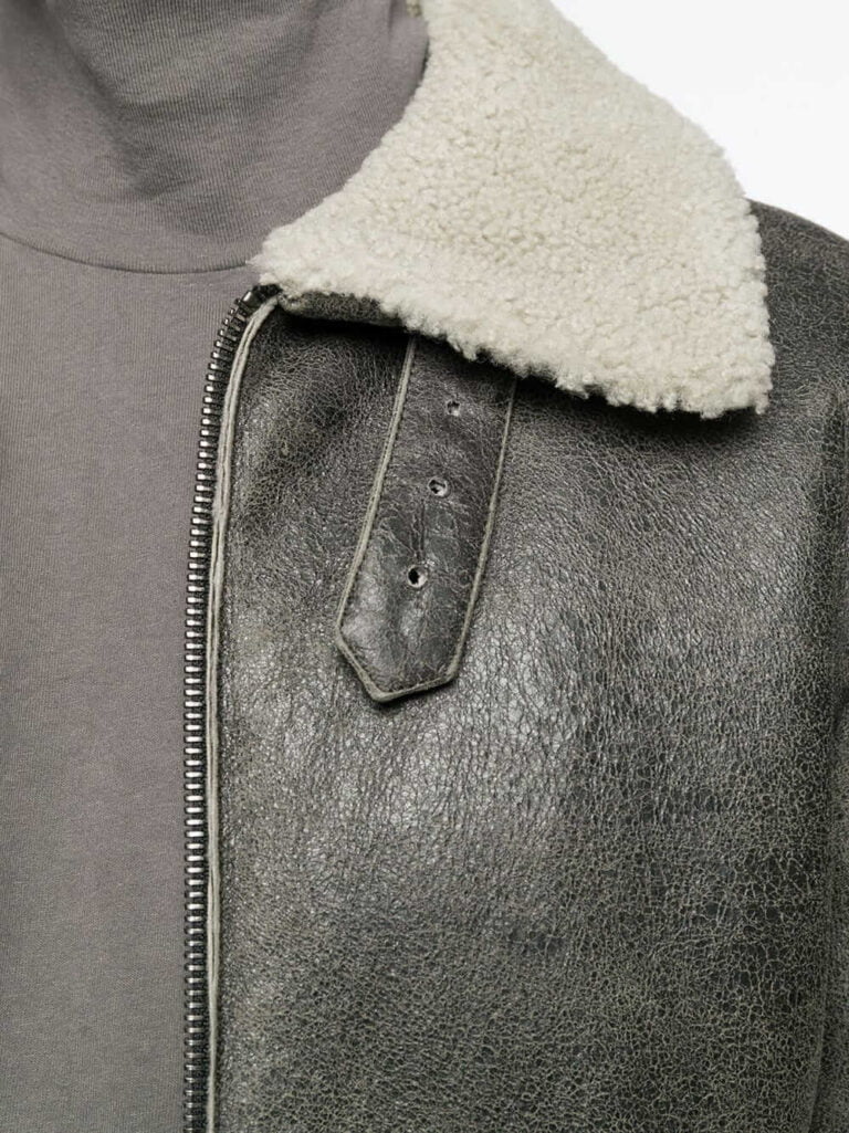 Grey Belt Shearling | Leather Factory Shop