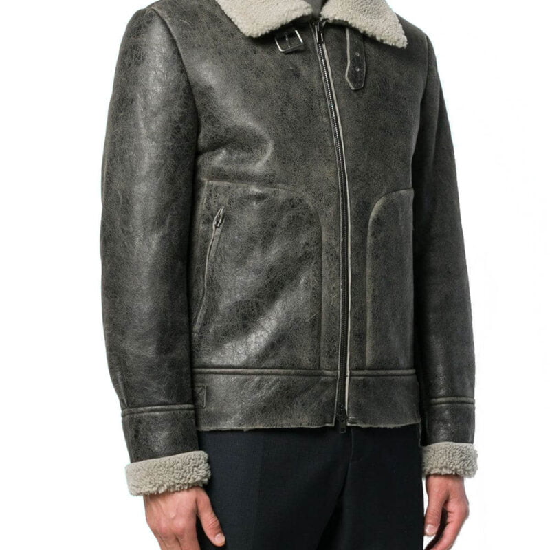Grey Belt Shearling | Leather Factory Shop