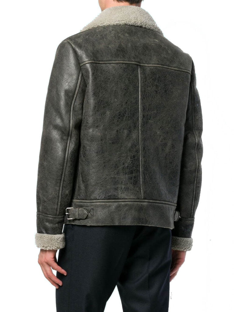 Grey Belt Shearling | Leather Factory Shop