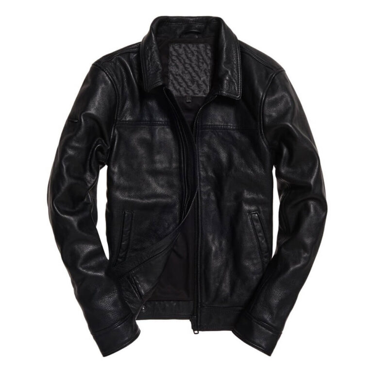 Trucker Leather Jacket — Leather Factory Shop